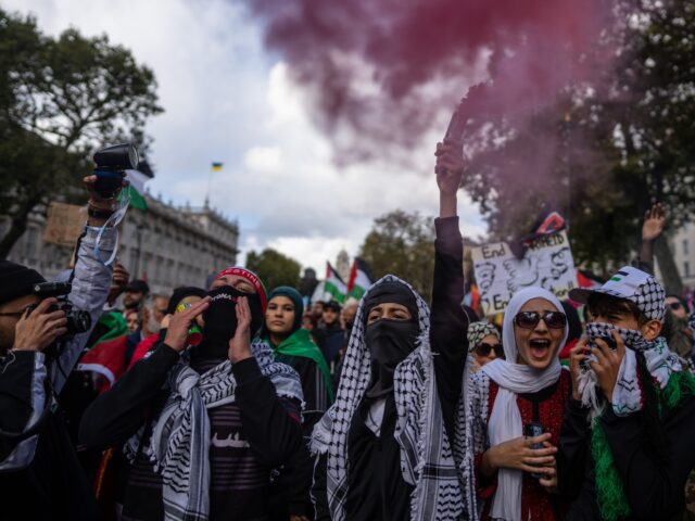 Anti-Israel activists wave black jihad flag, celebrate Hamas terrorists ...